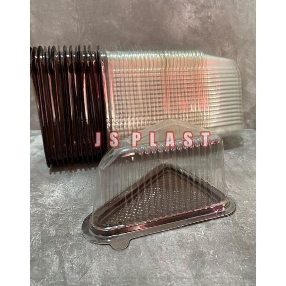 Jual Ready (Isi 50Set) Mika Kue Segitiga Potong + Tutup / Mika Cake ...