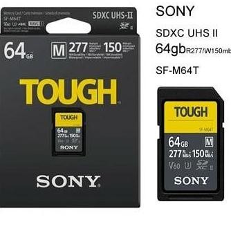 Jual Memory Sony 64Gb Sf-M Tough Series Uhs-Ii Sdxc Memory Card New ...