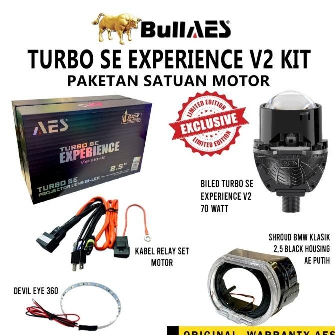 Jual Biled AES Turbo Se Experience V2 2.5 2,5 inch Paketan Satuan Merk ...