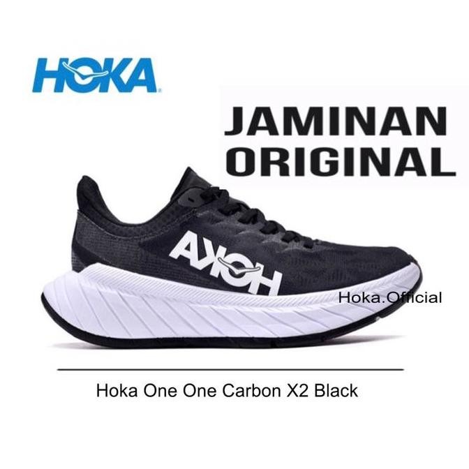 Jual Tersedia Sepatu Running Hoka Carbon X2 Black Hitam Original ...