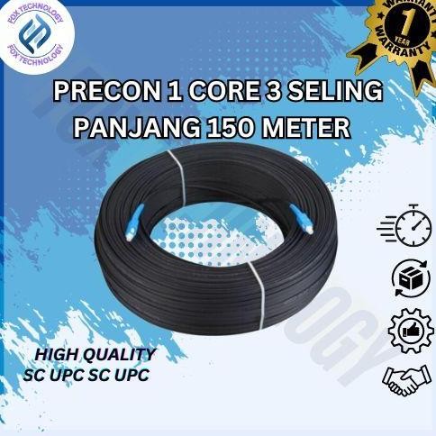 Jual TERBARU - [ ] Kabel Drop Core Fiber Optik/Kabel Precon FO 150M ...