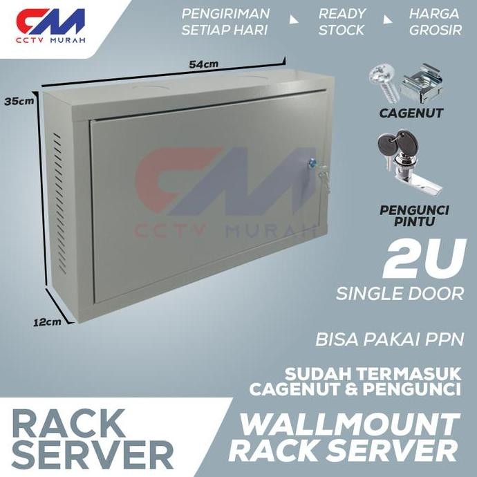 Jual Wallmount Rack Server 2U, Rak Server Single Door 2U New Stok ...
