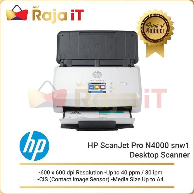 Jual Hp Scanjet Pro N4000 Snw1 Sheetfed Scanner Duplex Adf New Stok ...