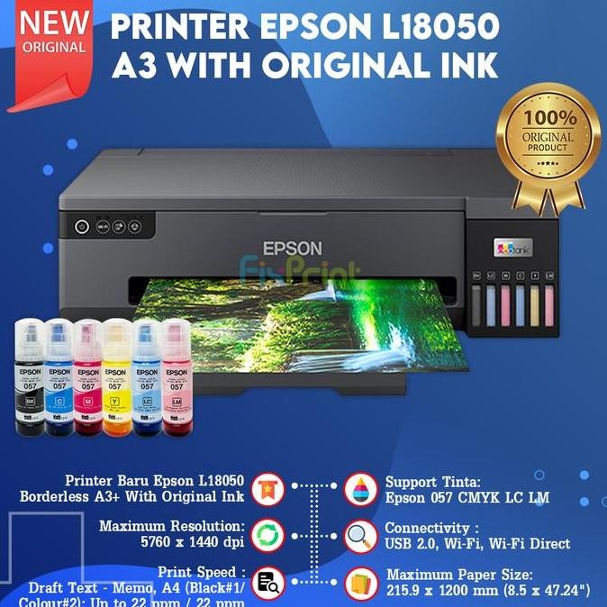 Jual Epson Printer L1800 Print A3+ Resmi A3 Infus Suppor T Dtf Dtg New ...