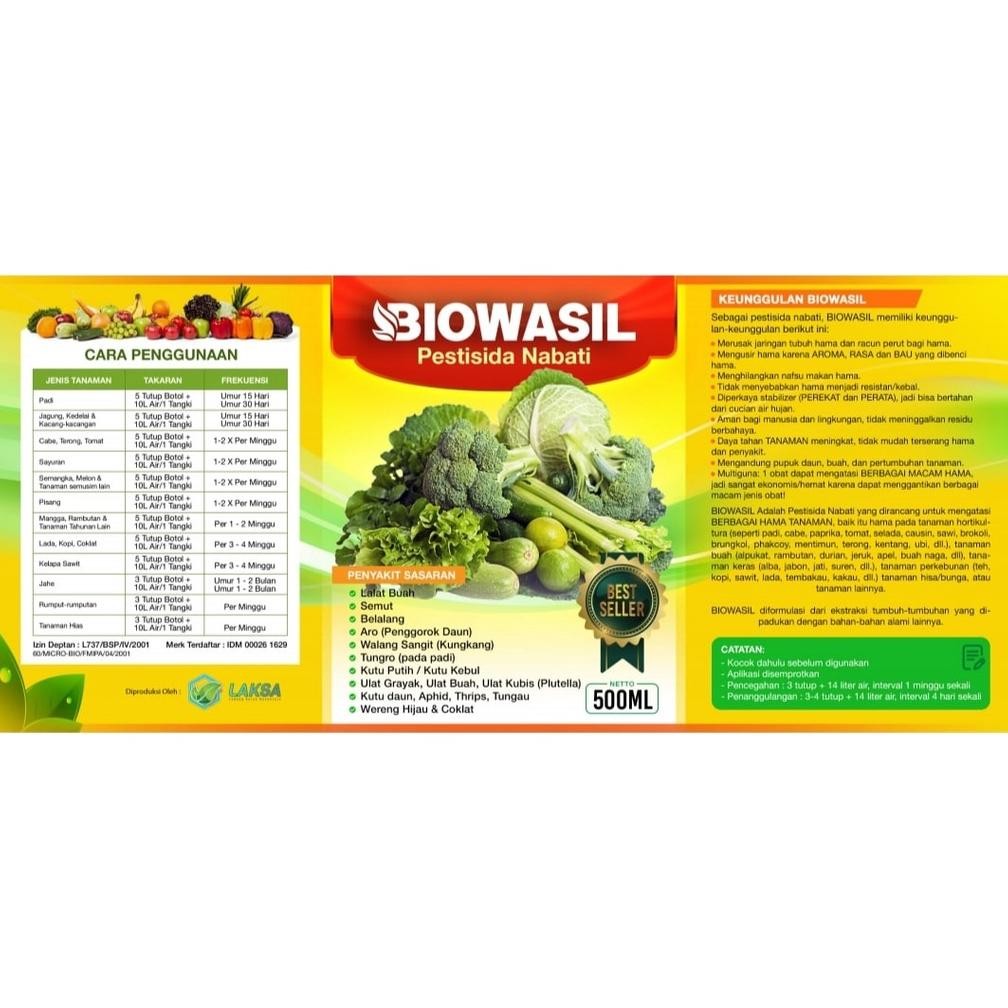 Jual OBAT HAMA ULAT PADI SUNDEP BELUK isi 500 ML BIOWASIL - Obat Hama ...