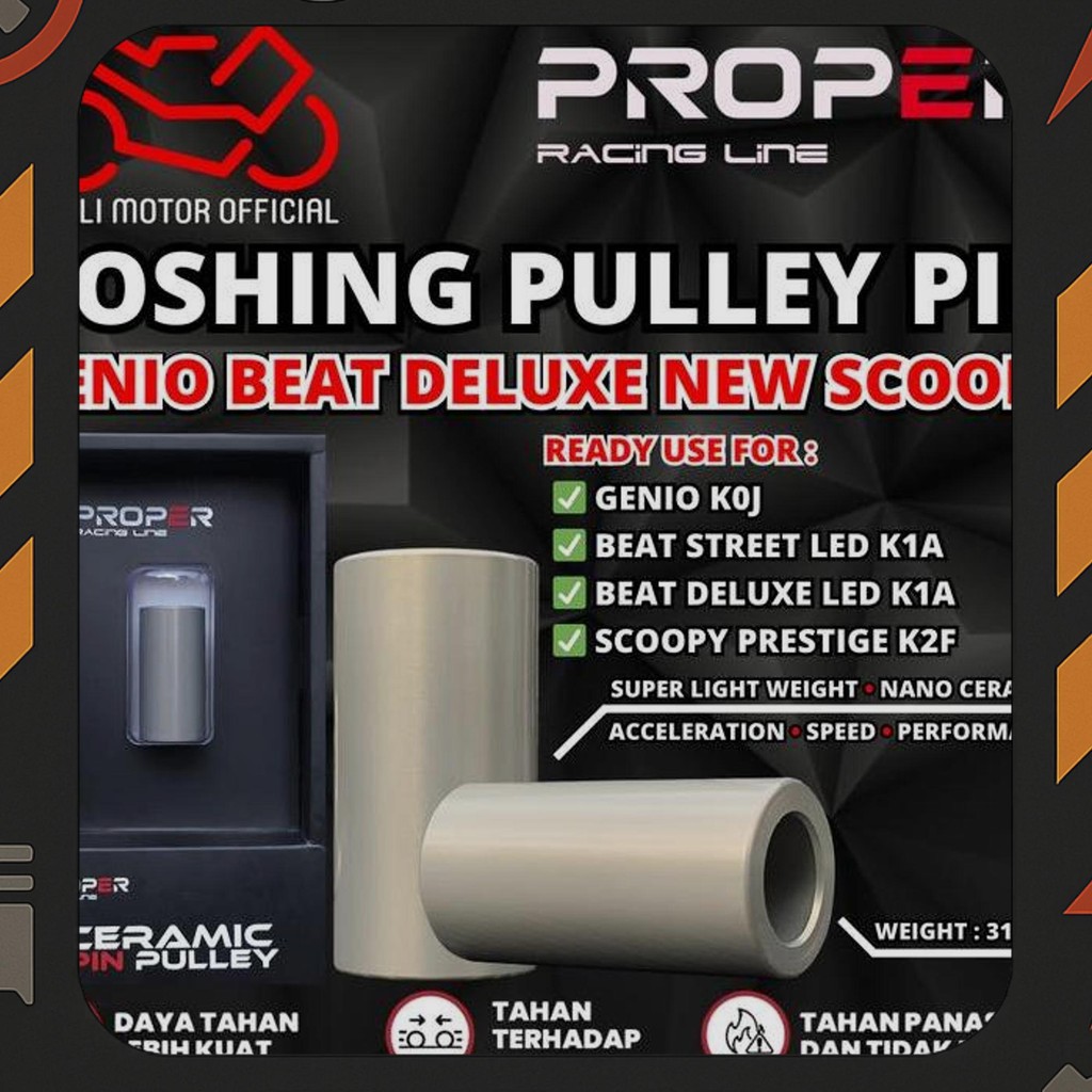 Jual New Boshing Pulley Proper Genio Beat Deluxe Scoopy Prestige New ...