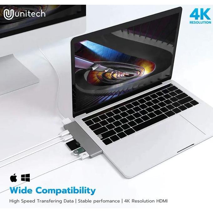 Jual Konverter Hub 7in1 Unitech NEXALINK untuk Macbook Thunderbolt Type ...