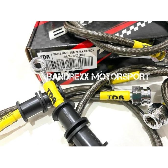 Jual Selang Rem TDR Racing Black Carbon For Yamaha Xmax Connected ...