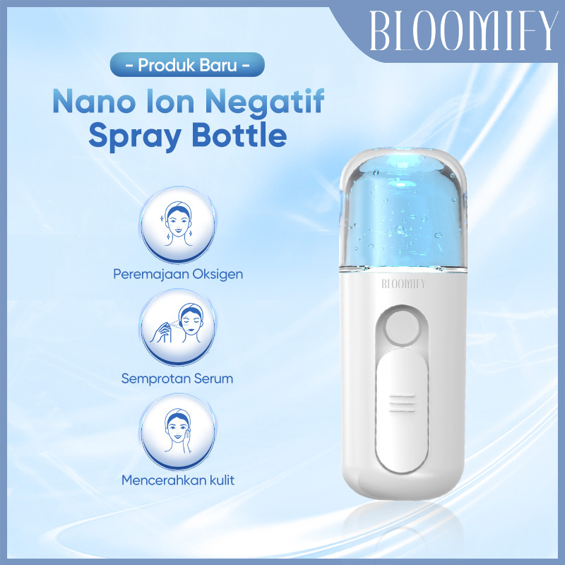 Jual BLOOMIFY Nano Spray Face Mist Botol Portable Sprayer Disinfektan Semprotan Wajah Facial ...