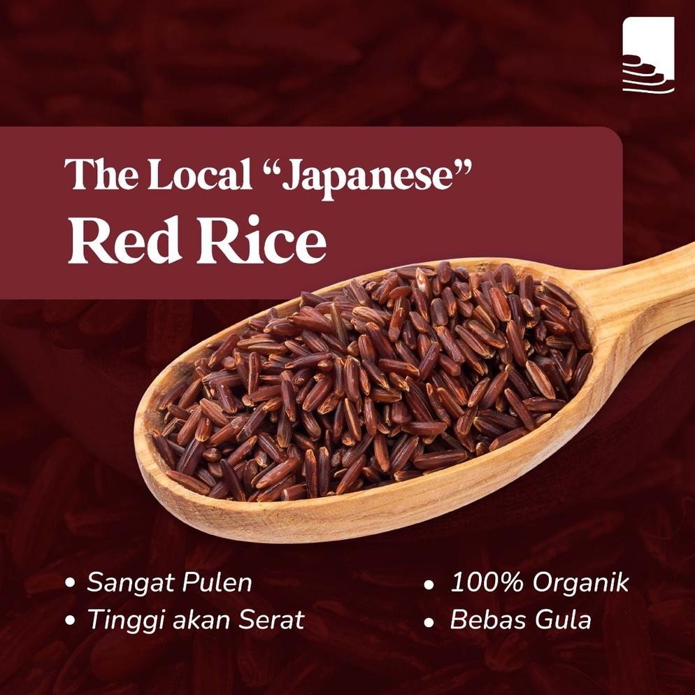 Jual Beras Merah Organik Rendah Kal Pulen Wangi Sugar Free Terrice 1 kg ...