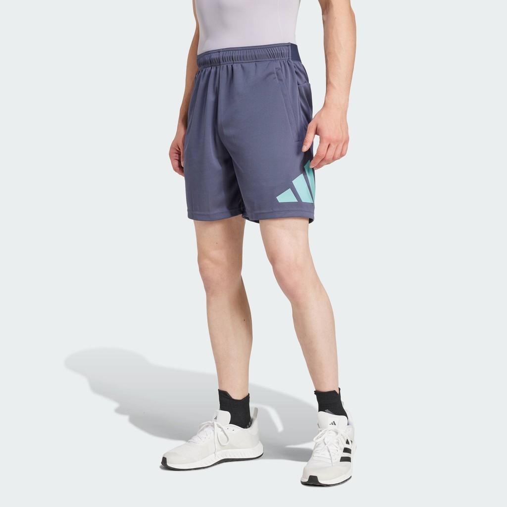 Jual adidas Training Train Essentials Logo Training Shorts Men Blue ...