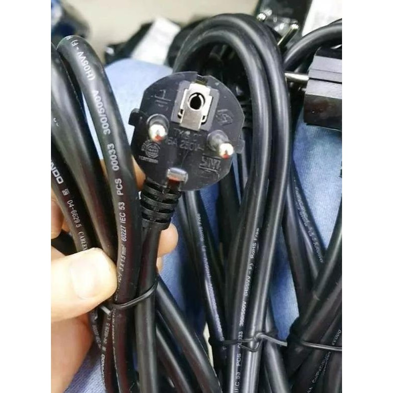 Jual Kabel Power Cord 3 Meter Eu-C13 Listrik Sucofindo Sni Tebal 3X1 ...