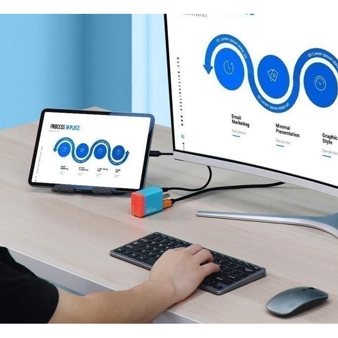 Jual M365 Switch TV Dock HDMI GaN 65W Fast Charger for Nintendo Samsung ...