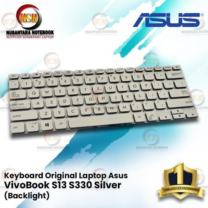 Jual Keyboard Original Asus Vivobook S13 S330 Silver Backlight New Stok ...