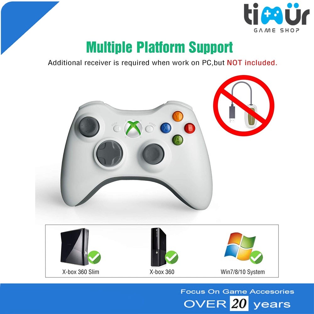 Jual Stik Stick Controller Gamepad Xbox 360 PC Original Wireless Hitam ...