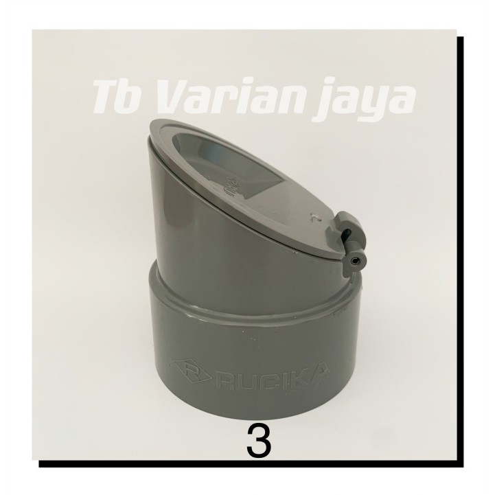 Jual FREE ONGKIR BACKFLOW VALVE PVC RUCIKA 3 INCH TUTUP DOP SALURAN ...