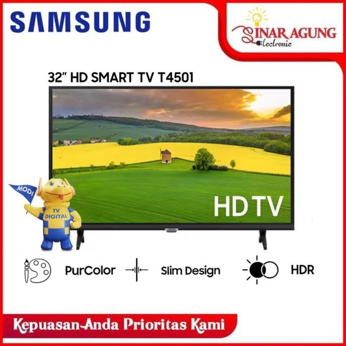 Jual Samsung Smart Led Tv 32 Inch T4500 - Ua32T4500Akxxd | Shopee Indonesia