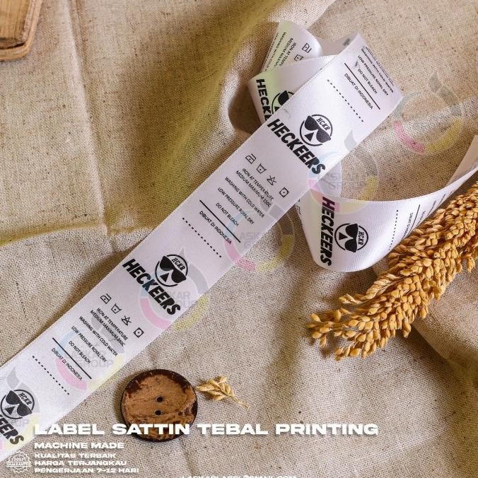 Jual Label Satin Print / Label Merek Satin Import Tebal Berkualitas ...