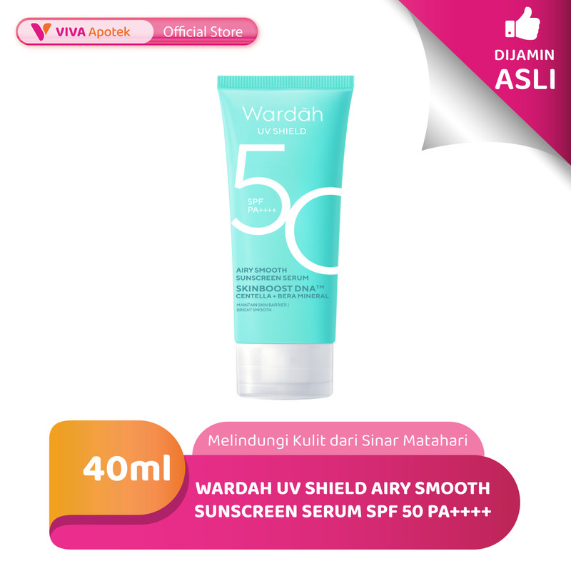 Jual Wardah UV Shield Airy Smooth Sunscreen Serum SPF 50 PA++++ (40 ml) | Shopee Indonesia