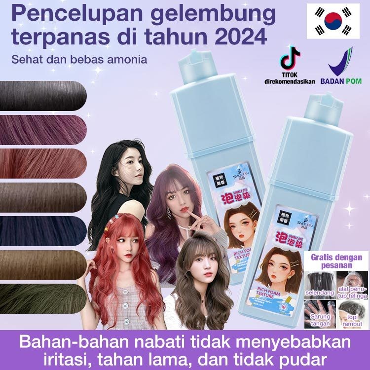 Jual Orean Bubble Hair Color Baru 2024 Pewarna Rambut 230Ml Bubble Foam ...
