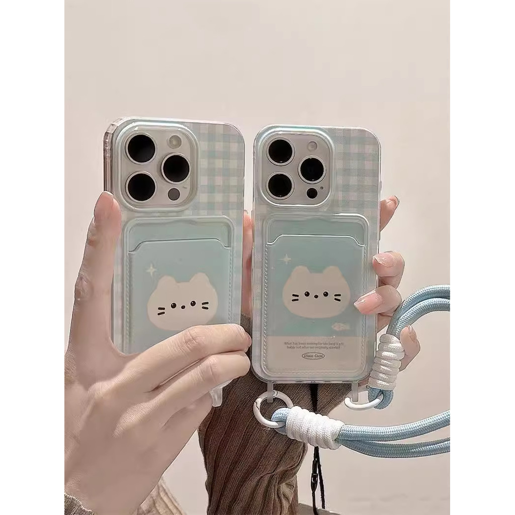 Jual Tali Aestetic Biru Kucing Casing Iphone 17 Air 16e Xr 11 13 Pro ...