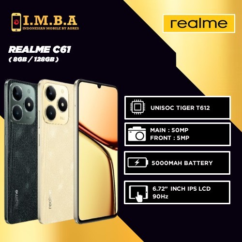 Jual REALME C61 - 8GB/128GB GARANSI RESMI INDONESIA | Shopee Indonesia