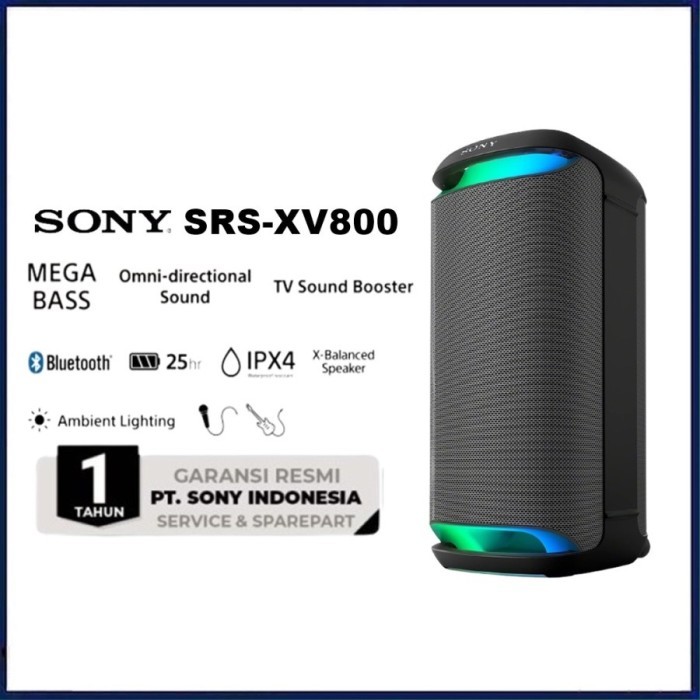 Jual Sony SRS-XV800 Wireless Bluetooth Karaoke Party Speaker IPX4 XV ...