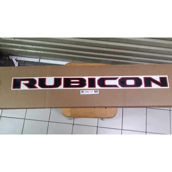 Jual Jual [READY] Stiker Kap Mesin Rubicon Hitam Merah Jeep Wrangler JL ...