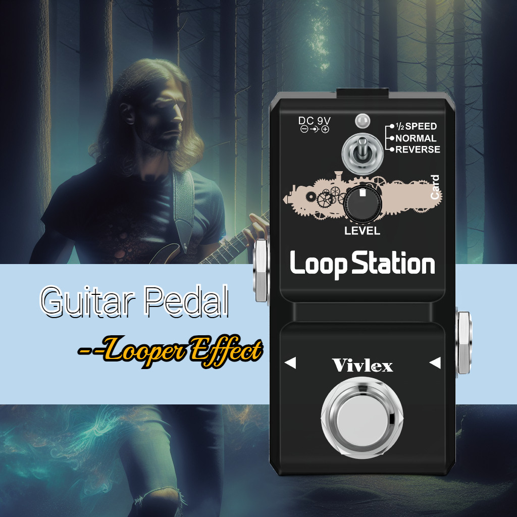 Jual VIVLEX Electric Guitar Pedal Loop Station Super Tiny Looper ...