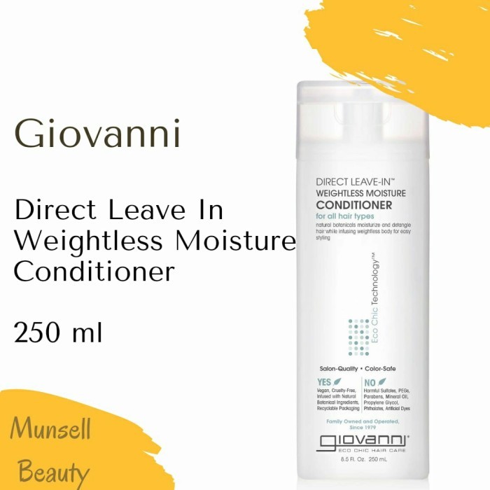 Jual Giovanni Direct Leave In Weightless Moisture Conditioner Sulfate ...