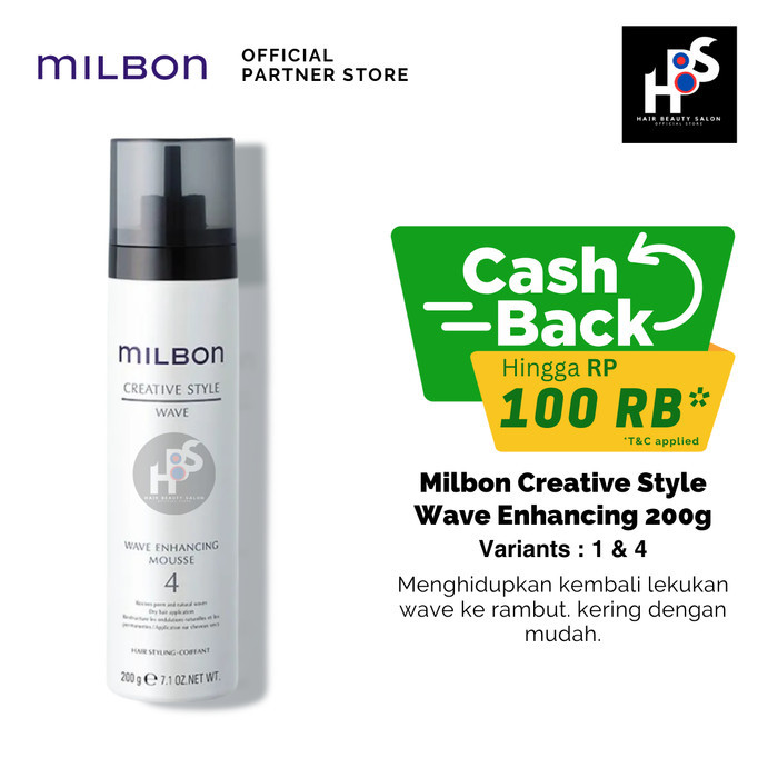 Jual Original New Milbon Creative Style Wave Enhancing Mousse 4 200g | Shopee Indonesia