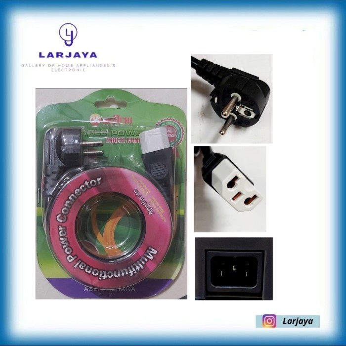 Jual Cable Power For Rice Cooker Airpot Termos Grill Listrik 16Amp 3X1 ...