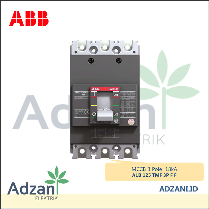 Jual [Abb] Mccb 3P 100A 18Ka A1B 125 Tmf 1Sda066707R1 Breaker Formula | Shopee Indonesia