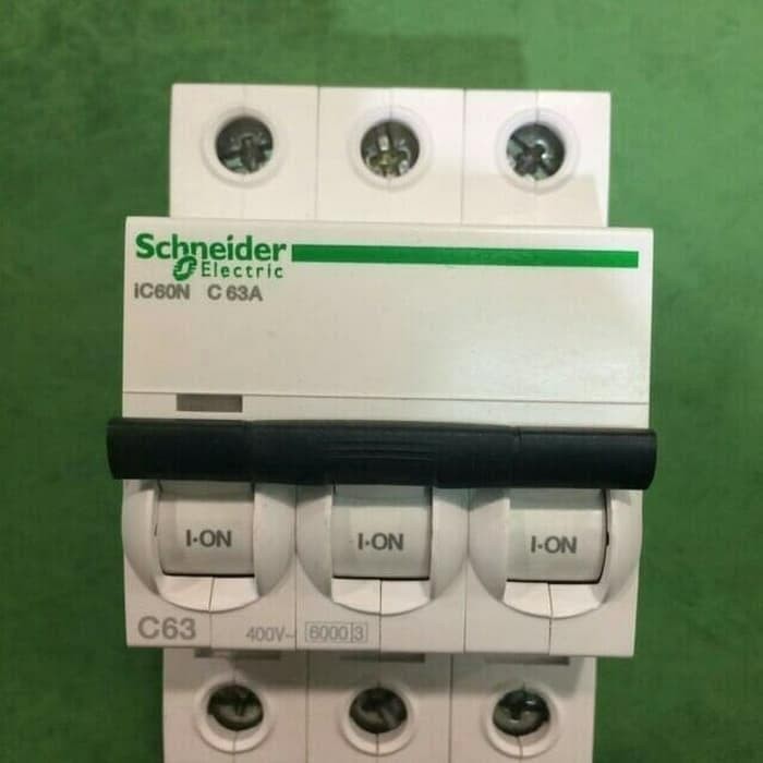 Jual Mcb Schneider Ic60N 3P 63A A9F74363 3Phase 3Pull 3 Phase | Shopee Indonesia