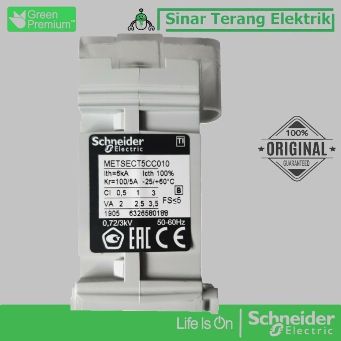 Jual Schneider Electric Current Transformer Ct 100/5A Metsect5Cc010 ...
