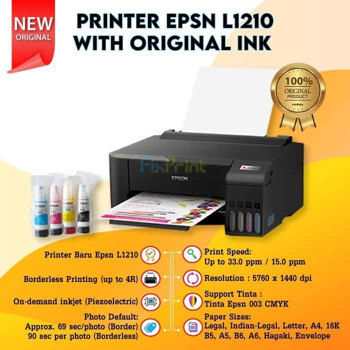 Jual Printer Epson L121 L1210 L3210 L3250 L5290 Eco Ink Tank Printer ...