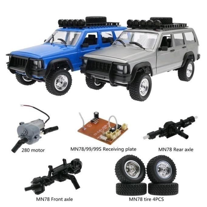 Jual Promo Mainan Rc Mobil Jeep Mn78 Cherokee 213 1/12 4Wd Full Propo ...