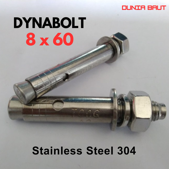 Jual Dynabolt M8X60 / Dinabolt 8X60 / Anchor Bolt M8 X 60 / 8 X 60 ...