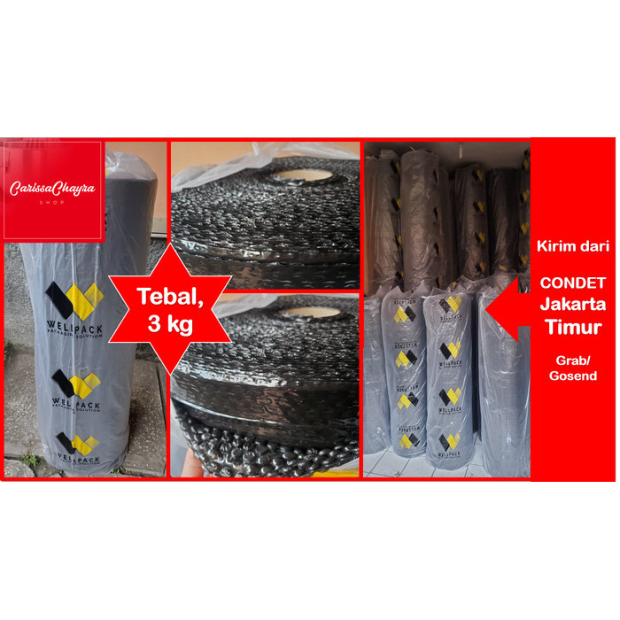 Jual PLASTIK BUBBLE WRAP ROLL TEBAL PREMIUM UKURAN BESAR 125CM X50 M ...