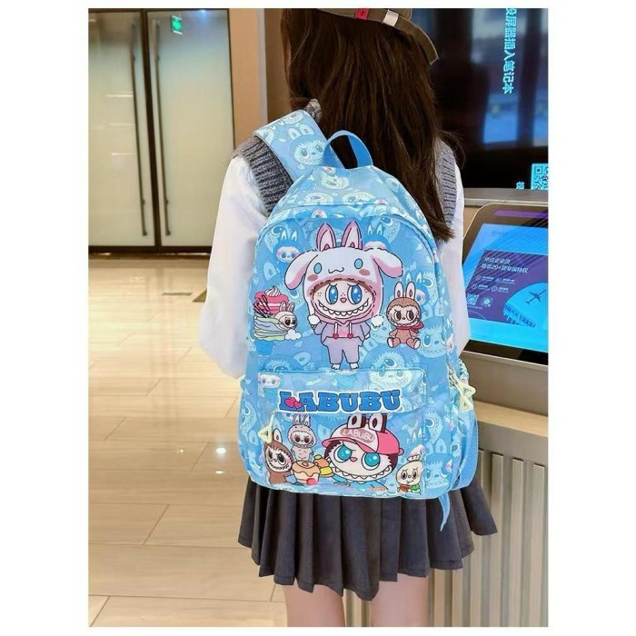 Jual TAS RANSEL SEKOLAH ANAK TK SD LABUBU POP MART CINNAMOROLL KUROMI SANRIO BIG LABUBU BACKPACK ...