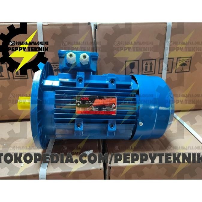 Jual Promo Dinamo/Motor FLANGE ADK 2 HP/2PK (1,5kw) 1450 rpm 3 Phase B5 COD | Shopee Indonesia