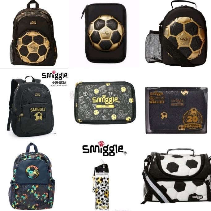 Jual Promo Smiggle Soccer Gold Set Backpack, lunch bag, Botol, Trolley ...