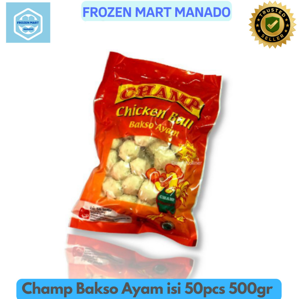 Jual Champ Bakso Ayam isi 50pcs 500gr - Frozen Mart Manado (Frozen Food ...