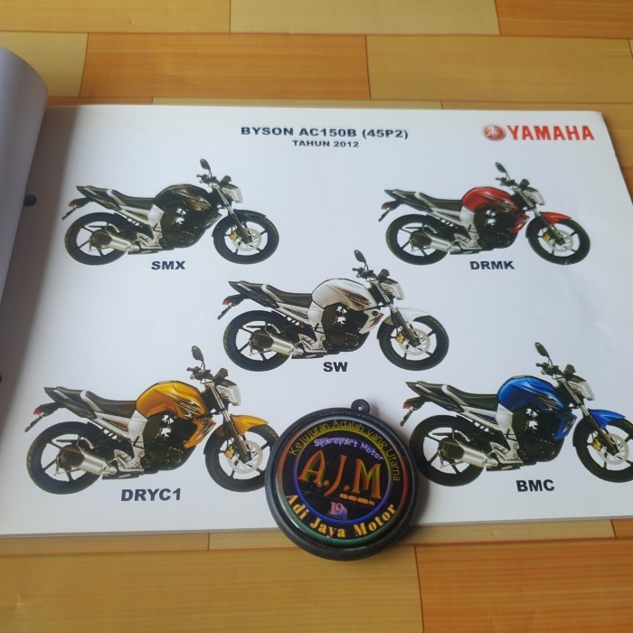 Jual Buku Part Katalog Katalogue Catalog Copian Yamaha Byson Carbu ...