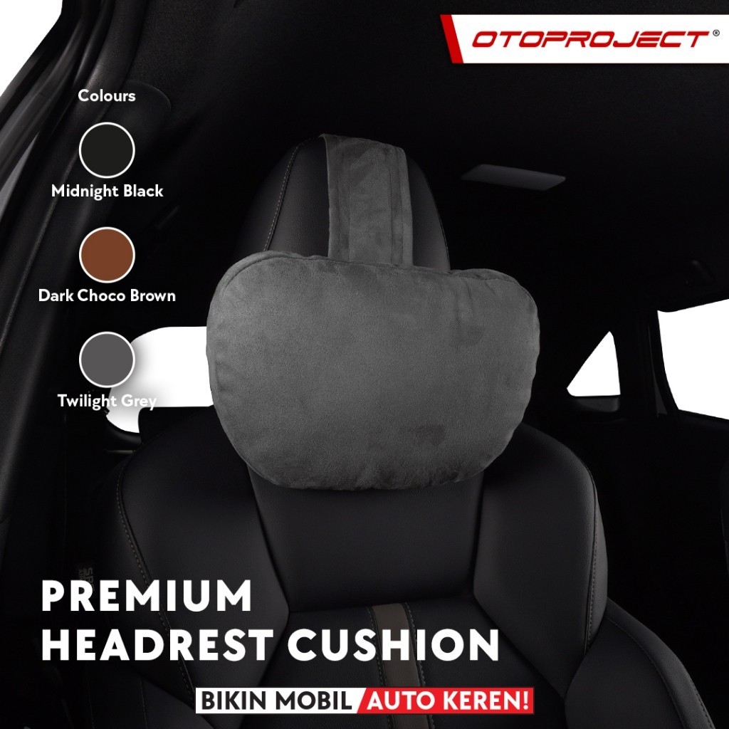 Jual Otoproject - Premium Headrest Cushion Twilight Grey | Bantal ...