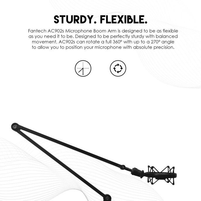 Jual Murah Stand Mic Meja Boom Arm Adjustable Fantech Ac902/Ac902S For ...