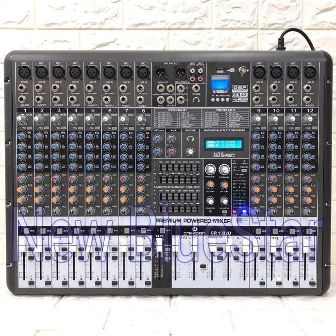 Jual Murah Power Mixer Crimson Cr 1222 D Original 12 Channel | Shopee Indonesia