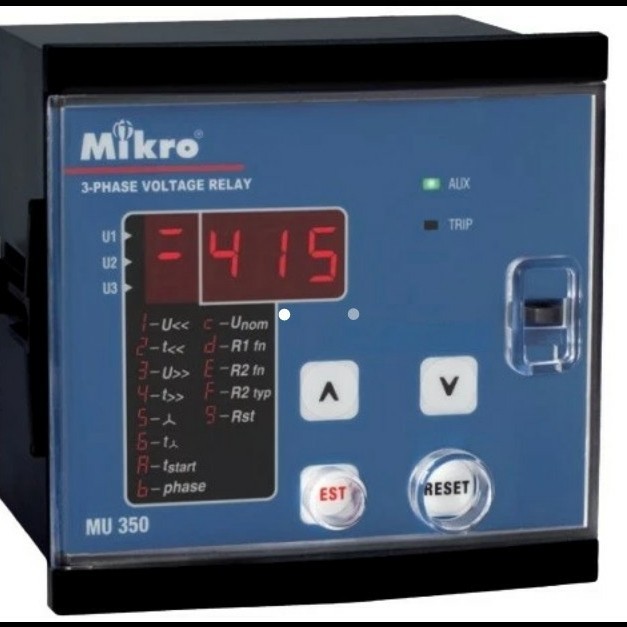 Jual Mikro Voltage relay 3phase MU350-415V / MU 350-415V | Shopee Indonesia