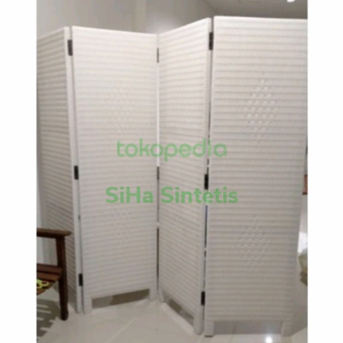 Jual Sketsel Partisi Penyekat Ruangan Portable Rotan Sintetis | Shopee ...