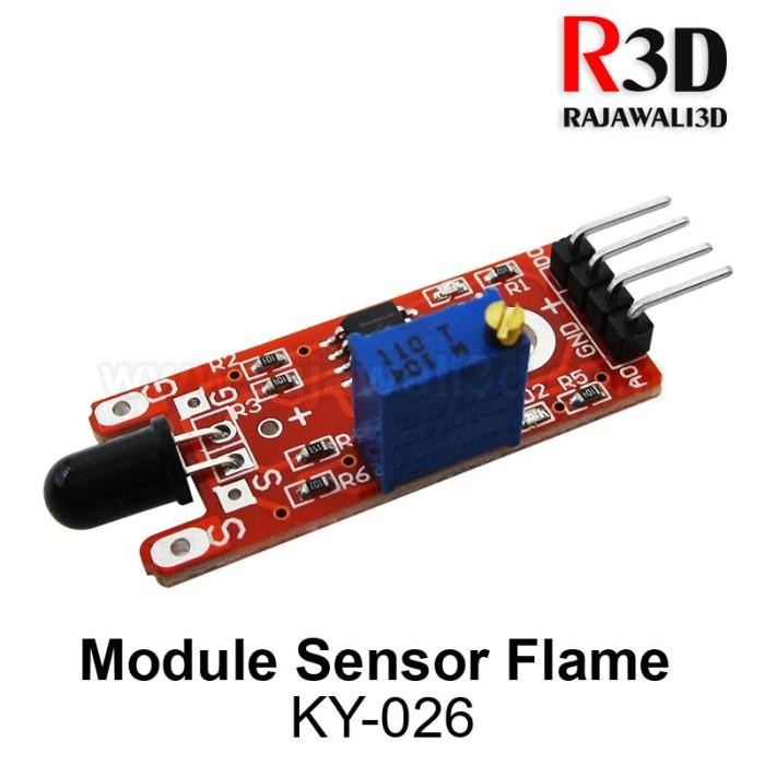 Jual Sensor Api Ir Sensor Flame Detector Module Sensor Modul 4pin Ky